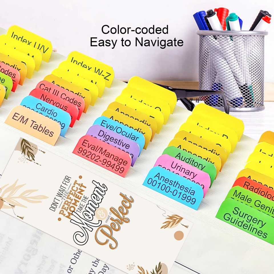 Tabs for CPT 2024 Professional Edition. Color-Coded and Laminated Tabs ...