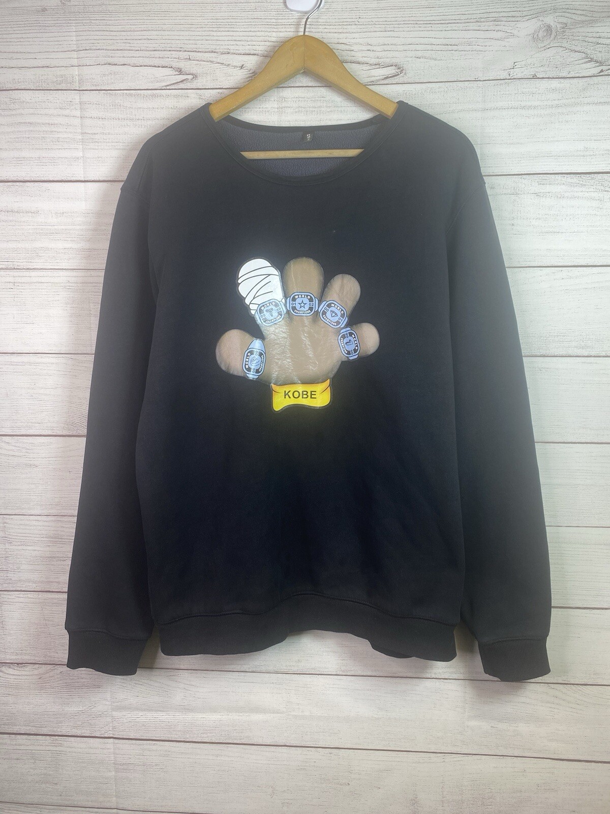 Kobe Bryant Puppet Hand (BootLeg) Men’s Crew Neck Swe… - Gem
