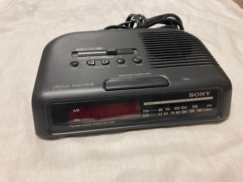 Sony Dream Machine ICF-C25 AM FM LED Alarm Clock Radio Black or White ...