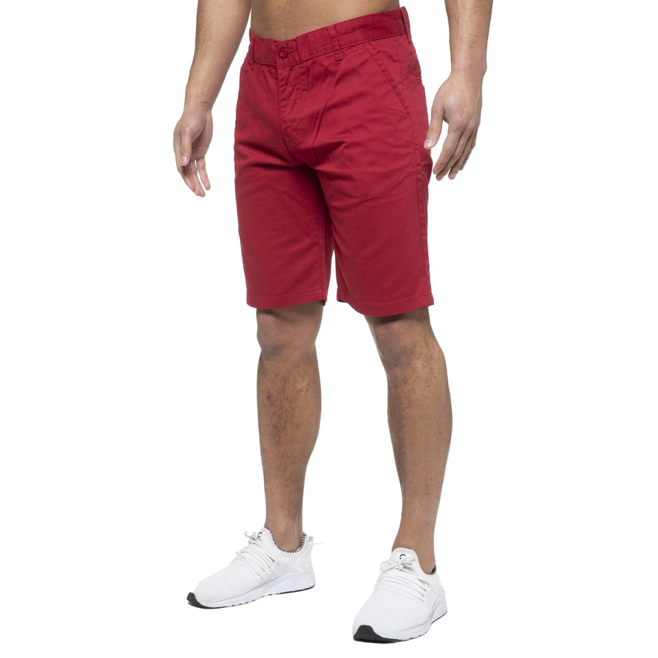 Enzo Mens Chino Shorts 100% Cotton Summer Casual Smart Beach Half Pant ...