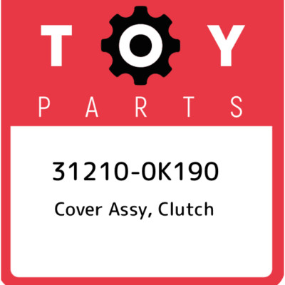 31210-0K190 Toyota Cover assy, clutch 312100K190, New Genuine OEM Part ...