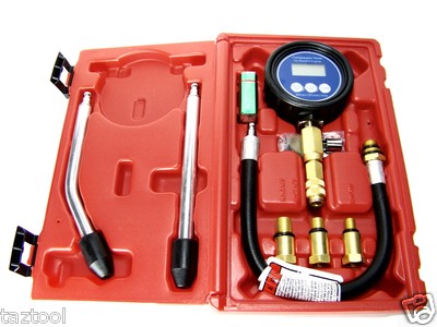 Gasoline Engine Compression Check Tester Set Digital lcd Gauge ...