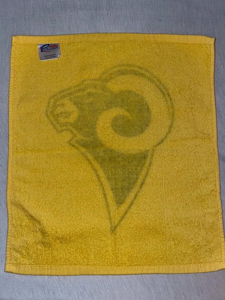 NFL Los Angeles Rams Yellow Rally Towel 100% Cotton Pro Towels 16x17 | eBay