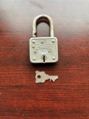 Vintage Master Lock 66 With Original Key | eBay