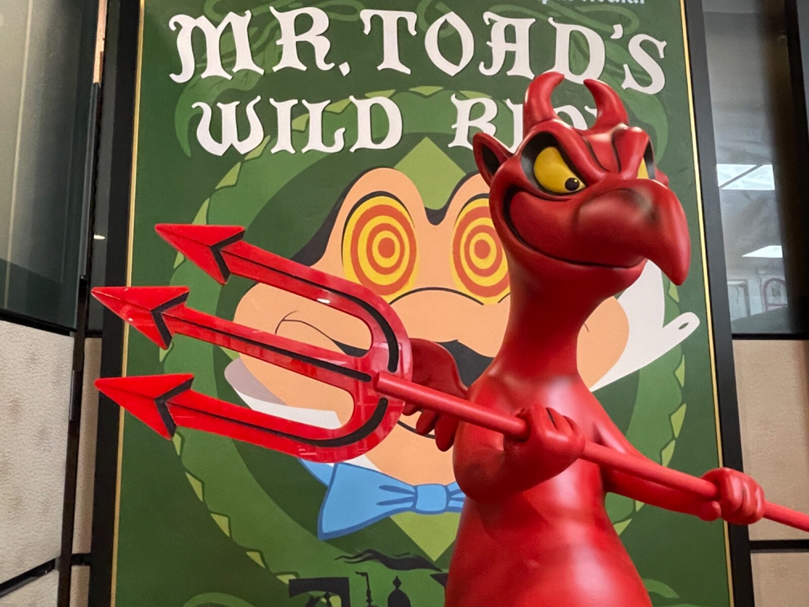 Disneyland World Mr Toad’s Wild Ride Devil Prop Signed By Legend Bob ...