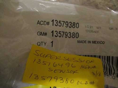 2013-2018 Buick Cadillac Chevrolet GMC ACDelco Fuel Pressure Sensor ...