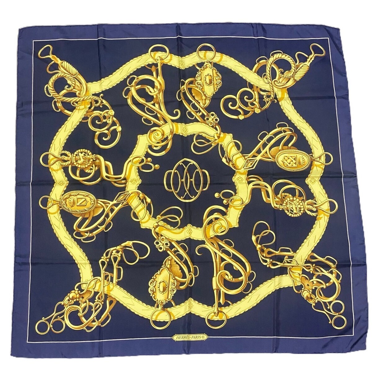 1478 HERMES Kare90 Lift Profile Silk Scarf NV #PCARNS - Gem