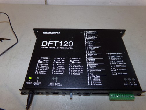 BOGEN DFT120 DIGITAL FEEDBACK TERMINATOR WITH POWER SUPPLY | eBay