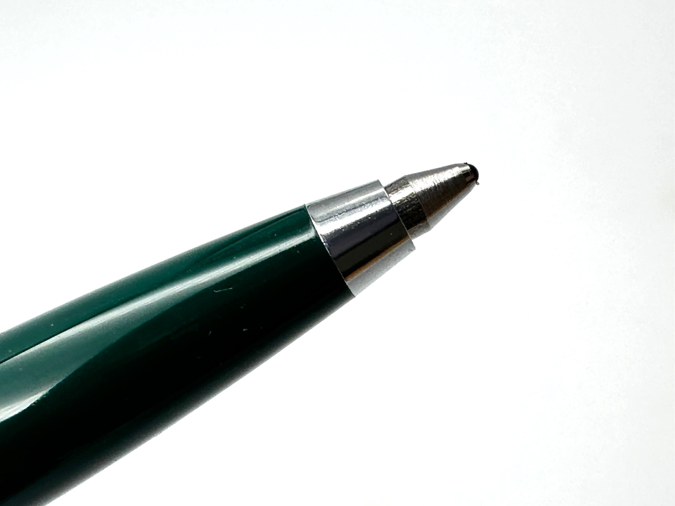 LESS COMMON VINTAGE c1980 PARKER JOTTER DARK GREEN BALLPOINT PEN BRASS ...