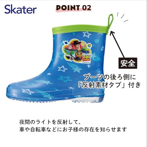 Skater Children's Disney Toy Story Rain Boots with Reflective Tape 15cm ...