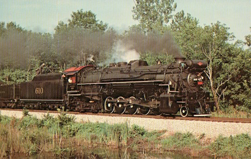 RAILROAD Postcard ANTIQUE Vintage 1979 STEAM TRAIN Railway Southern ...