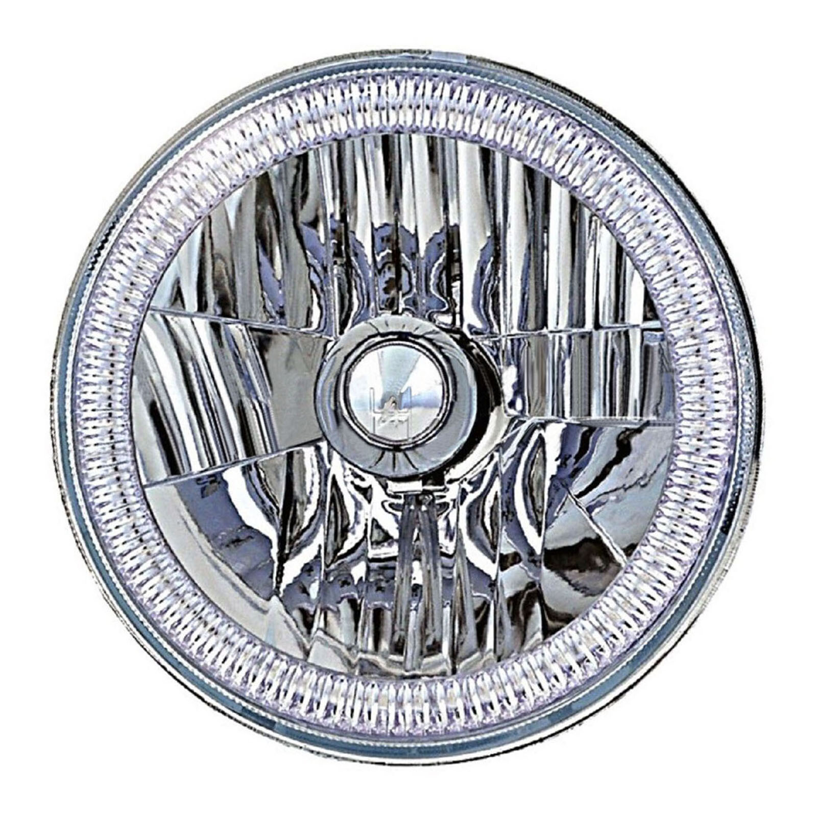 7" H6024/6014 Halogen Green SMD LED Halo Ring H4 Light Bulb Angel Eye ...