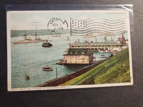 Passenger Ship RMS MAURETANIA, Cunard Line Naval Cover 1911 Postcard ...