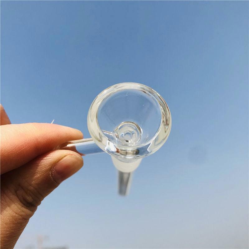 2pcs 12cm Glass Downstem Diffuser Connect with Round Slide Bowl for ...