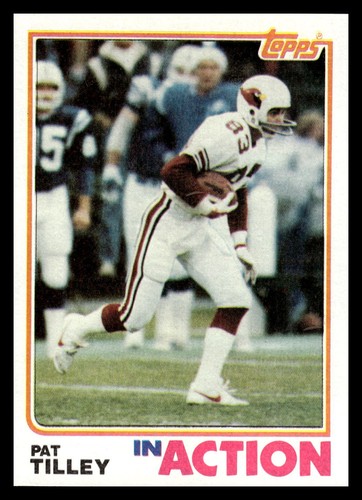 1982 Topps #476 Pat Tilley St. Louis Cardinals IA Football Card EX/NM ...