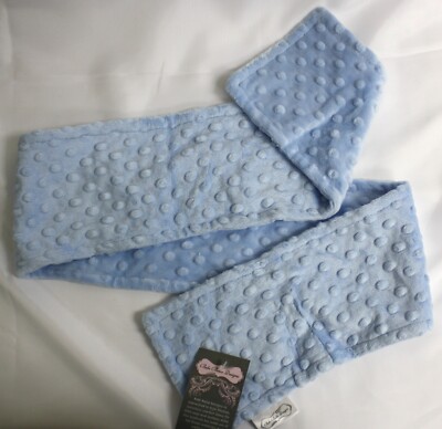 Bebe Bella Designs Blue Winter Knit Scarf New One Size Minky Fabric ...