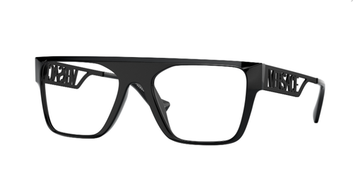 Versace VE3326U 5380 Black Oversized Full-Rim Square Men's Eyeglasses ...