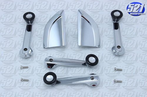 Interior Door Handle Set Window Crank Kit Fits 70-74 Barracuda Cuda ...