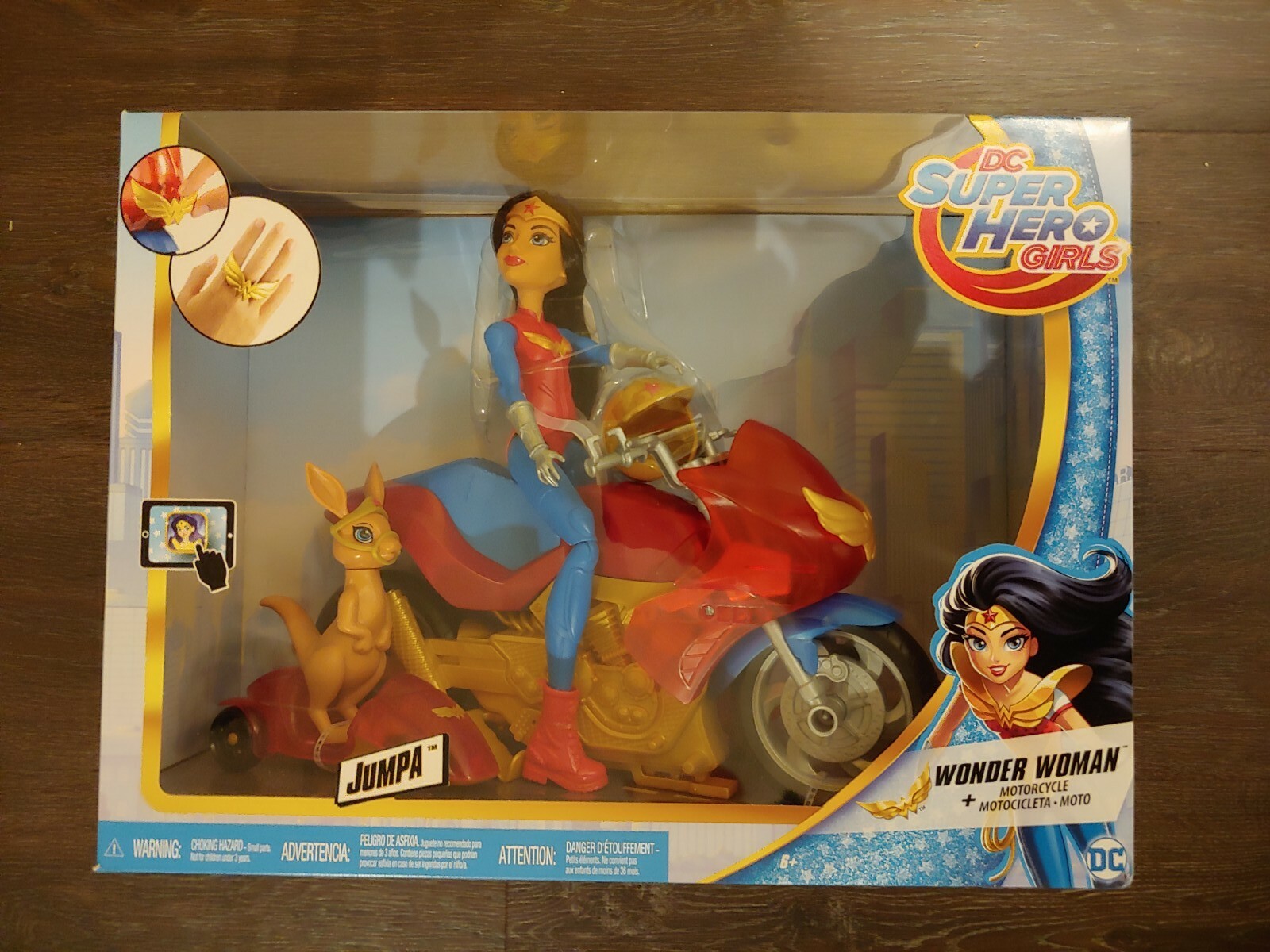 DC Super Hero Girls Wonder Woman + Motorcycle and Jumpa | eBay