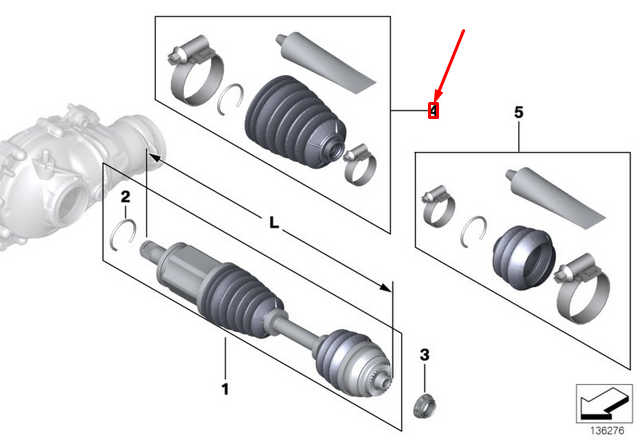 BMW E70 X5 Drive Shaft Repair Kit 31607545107 for sale online | eBay