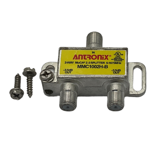 2 Way ANTRONIX MMC1002H-B 5-1675 MHz MOCA 2.0 Splitter For Frontier ...
