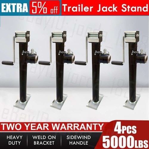 4x TRAILER CANOPY CARAVAN JACK STAND 2267KG 5000LBS HEAVY DUTY ...