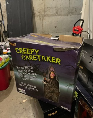 AS IS Spirit Halloween Creepy Caretaker 2010 Animatronic FOR PARTS | eBay