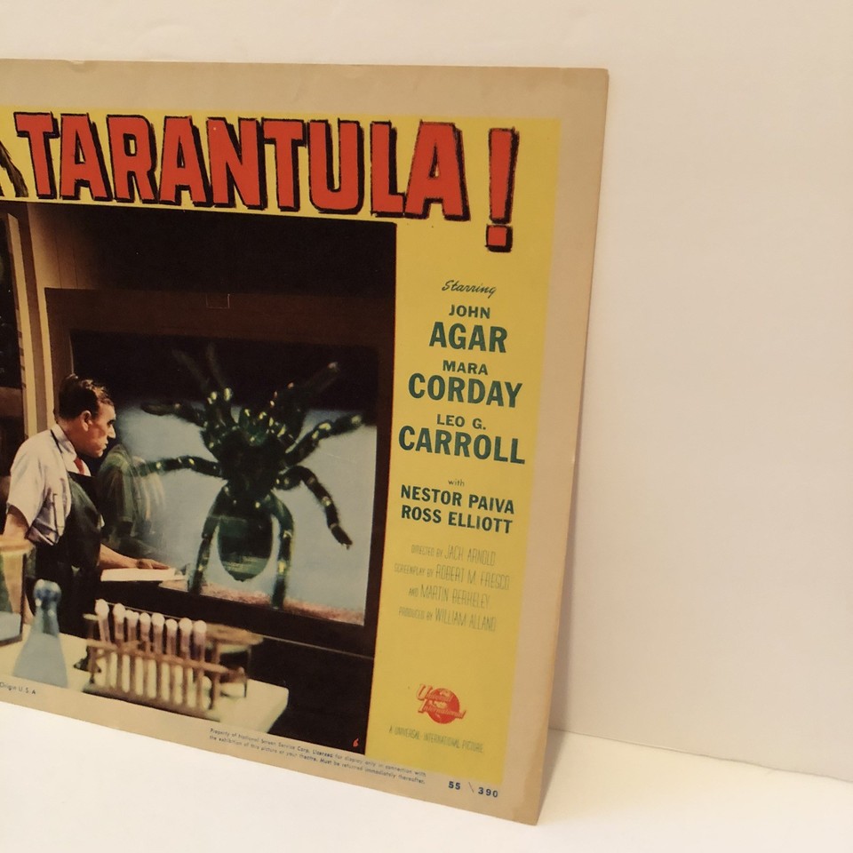 1955 TARANTULA Original Lobby Card Classic Horror John Agar Leo Carroll ...