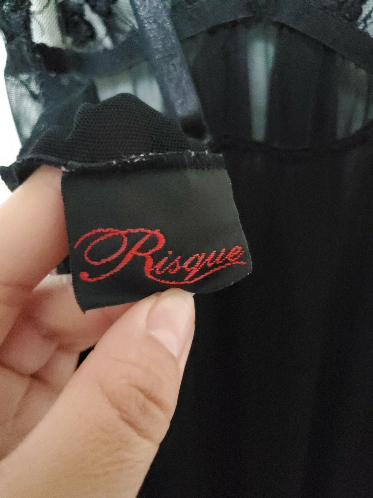 Vintage Risqué Black Sheer Lace Sexy Sweet Baby Doll … - Gem