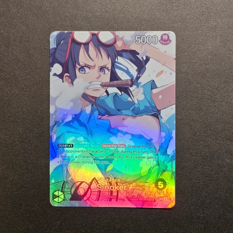 Tashigi Smoker - One Piece - Custom Leader - OP02 - Variant X | eBay