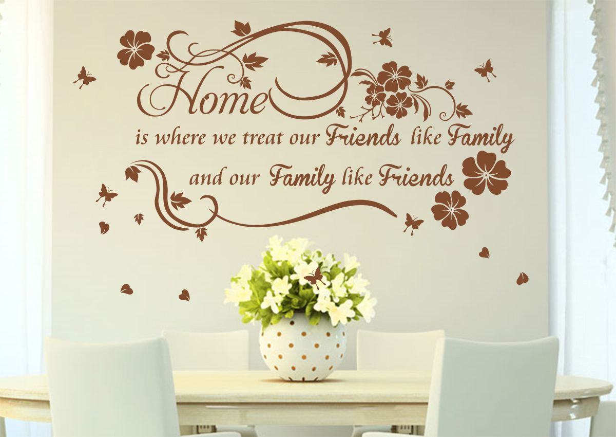 Family And Friends Wall Quotes FAITH FAMILY FRIENDS Wall Sticker Decal