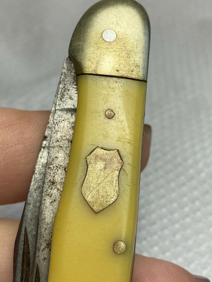 Vtg German Eye Knife Carl Schlieper Eye Brand Two Folding Blade Pocket ...