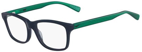 NEW KIDS NIKE NK 5015 444 Space Blue & Green Eyeglasses 48/16/130 with ...