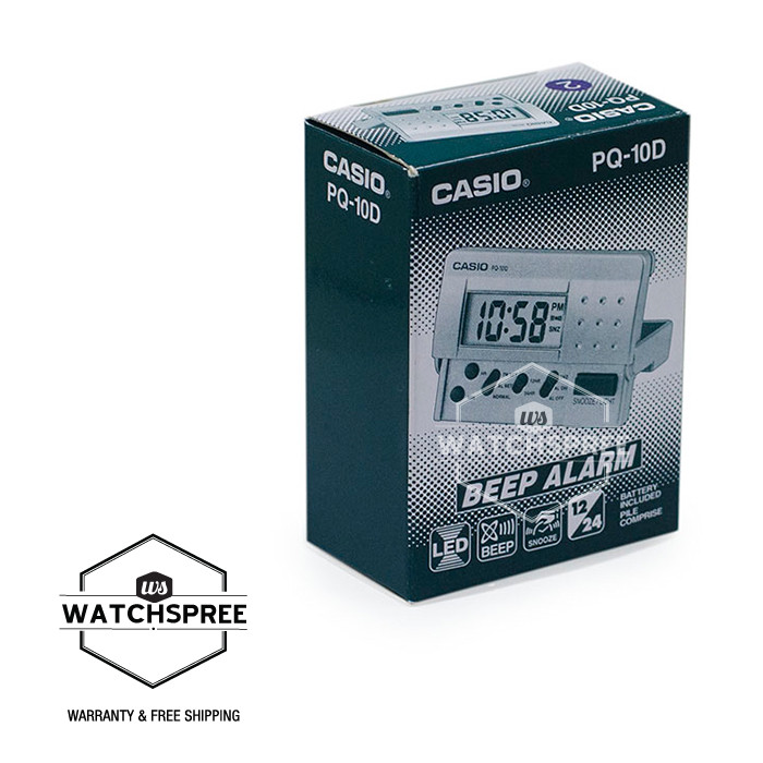 Casio Alarm Clock PQ10-7R | eBay