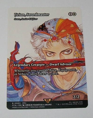 1x Sram, Senior Edificer (Firion, Swordmaster) Rare Final Fantasy MTG ...