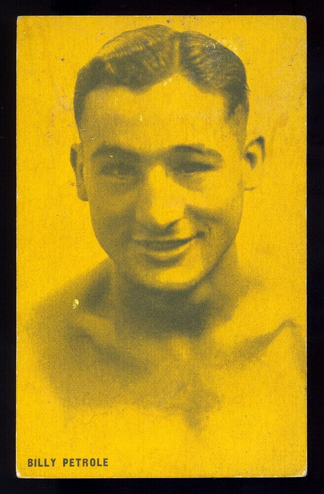 1928 BOXING EXHIBIT DOUBLE-SIDED BILLY PETROLE SAMMY MANDELL SAME COLOR ...