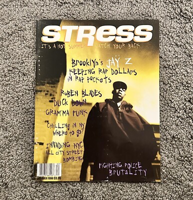 Jay-Z Stress Magazine Reasonable Doubt 1996 The Source Vibe Rap Hip-Hop ...