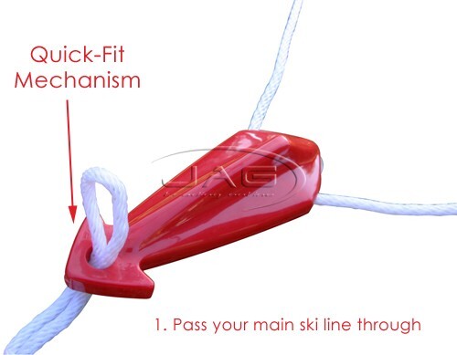 12FT WATERSKI SKI ROPE TOW BRIDLE Harness/Pulley/Float/316 Stainless ...
