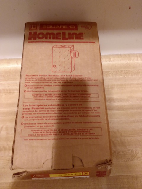 Square D HOM24L70RBCP 70-Amp 2-Space 4-Circuit Main Lugs Load Center ...