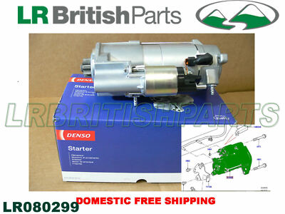 LAND ROVER STARTER MOTOR BY DENSO 3.0L V6 DIESEL LR4 SPORT RANGE ROVER ...