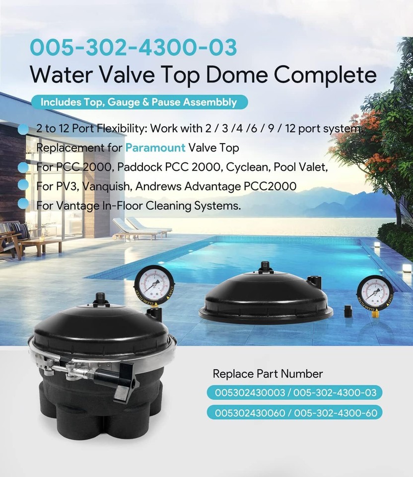 005-302-4300-03 for Paramount Water Valve Top Dome Complete Assembly ...