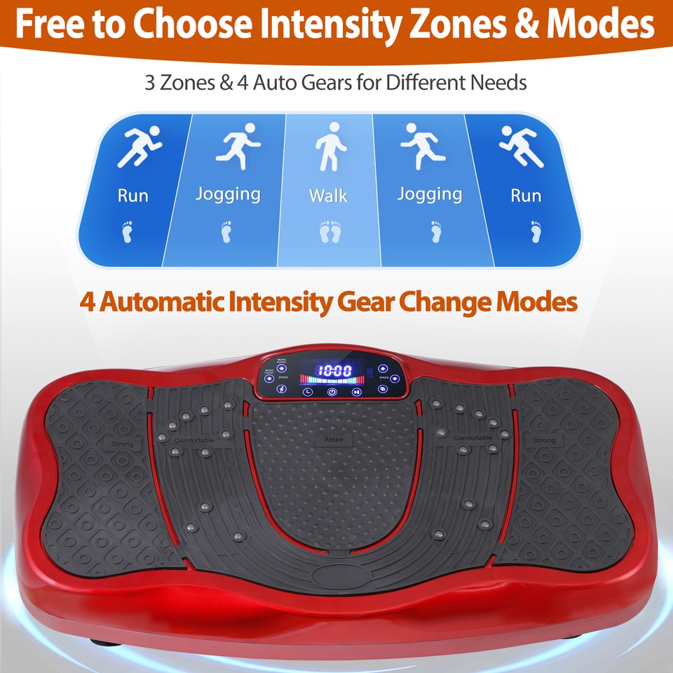 Vibration Plate Exercise Training Machine Full Body Shake Vibration ...