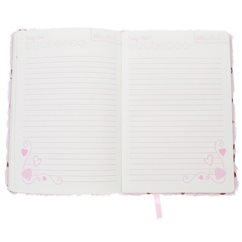 Fluffy Notebook Cartoon Notebook Lovely Diary Book Note Supply Multi ...