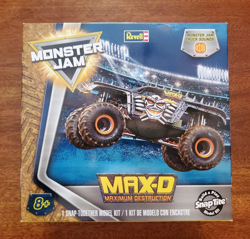 Revell Monster Jam Truck Model Kit MAX-D Maximum Destruction Snap Tite ...