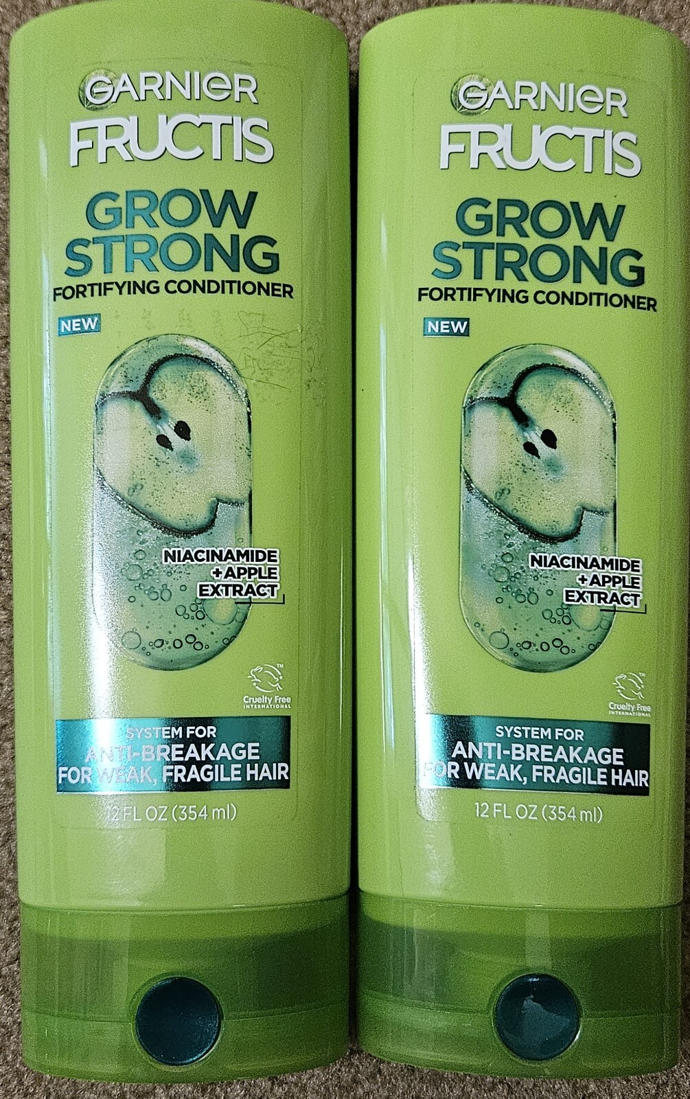Two (2) Garnier Fructis Grow Strong Fortifying Conditioner Apple ...
