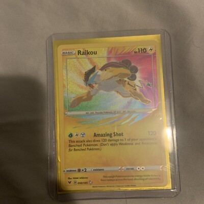 Pokémon TCG Raikou Vivid Voltage 050/185 Holo Amazing Rare | eBay