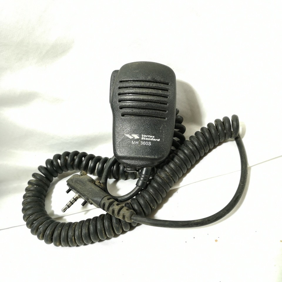 VERTEX STANDARD MH-360S COILED MICROPHONE | eBay