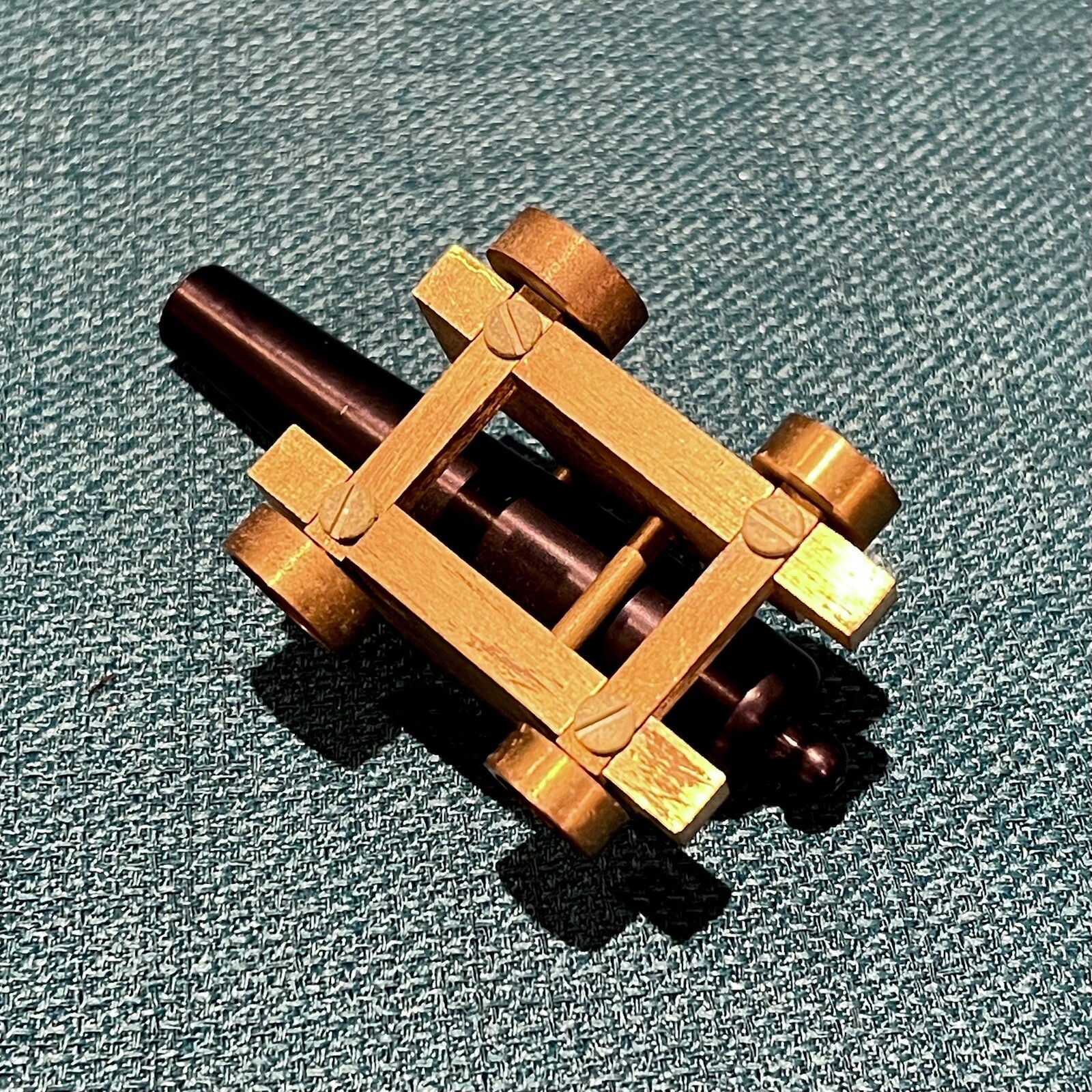 Vintage Brass Desk Model Display Miniature Cannon - Home-Crafted By ...