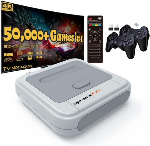 Kinhank Super Console X Pro,50000+ Classic Games Video Game Console ...