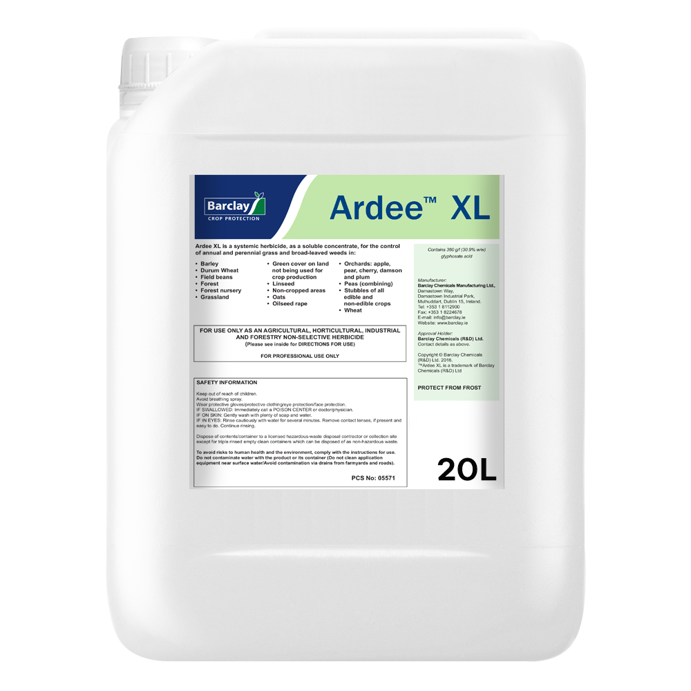 20L Glyphosate - 360g/L TOTAL HERBICIDE Weedkiller TREATS 40,000m² LIKE ...